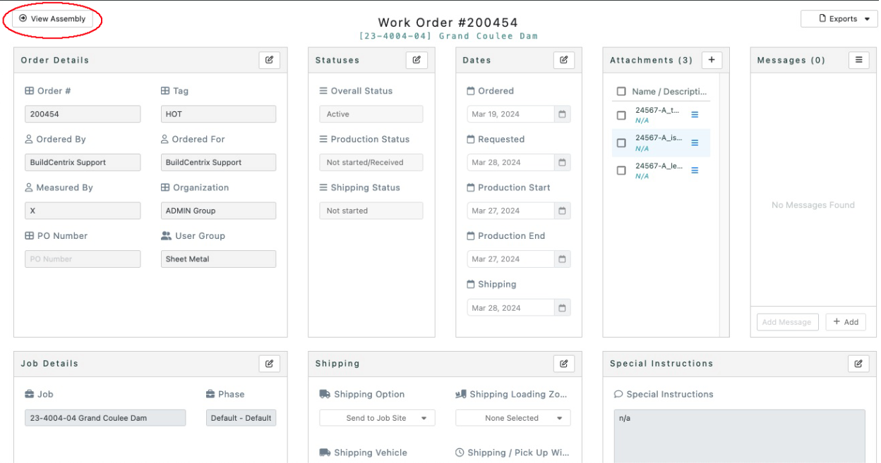 BCX Shop Timecard links directly to the Production Calendar - Software ...