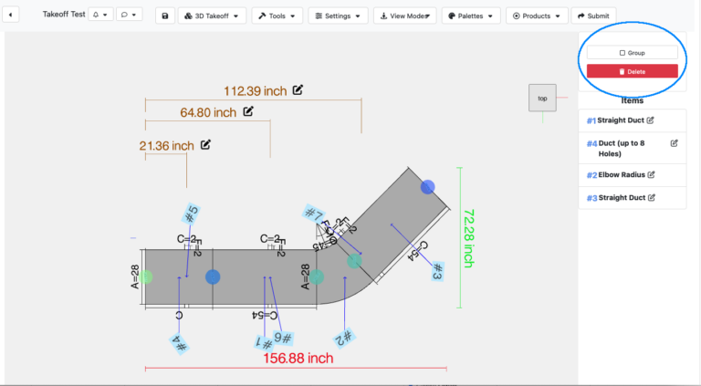 Using the Group Tool When Creating a Takeoff - Software for HVAC, Pipe ...